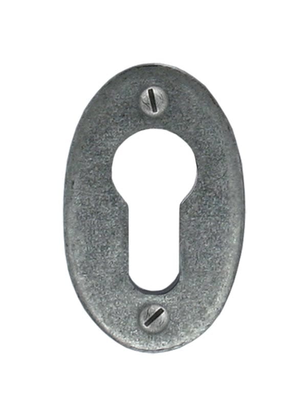 Pewter Oval Euro Escutcheon - Automated Doors, Gates, Ironmongery ...
