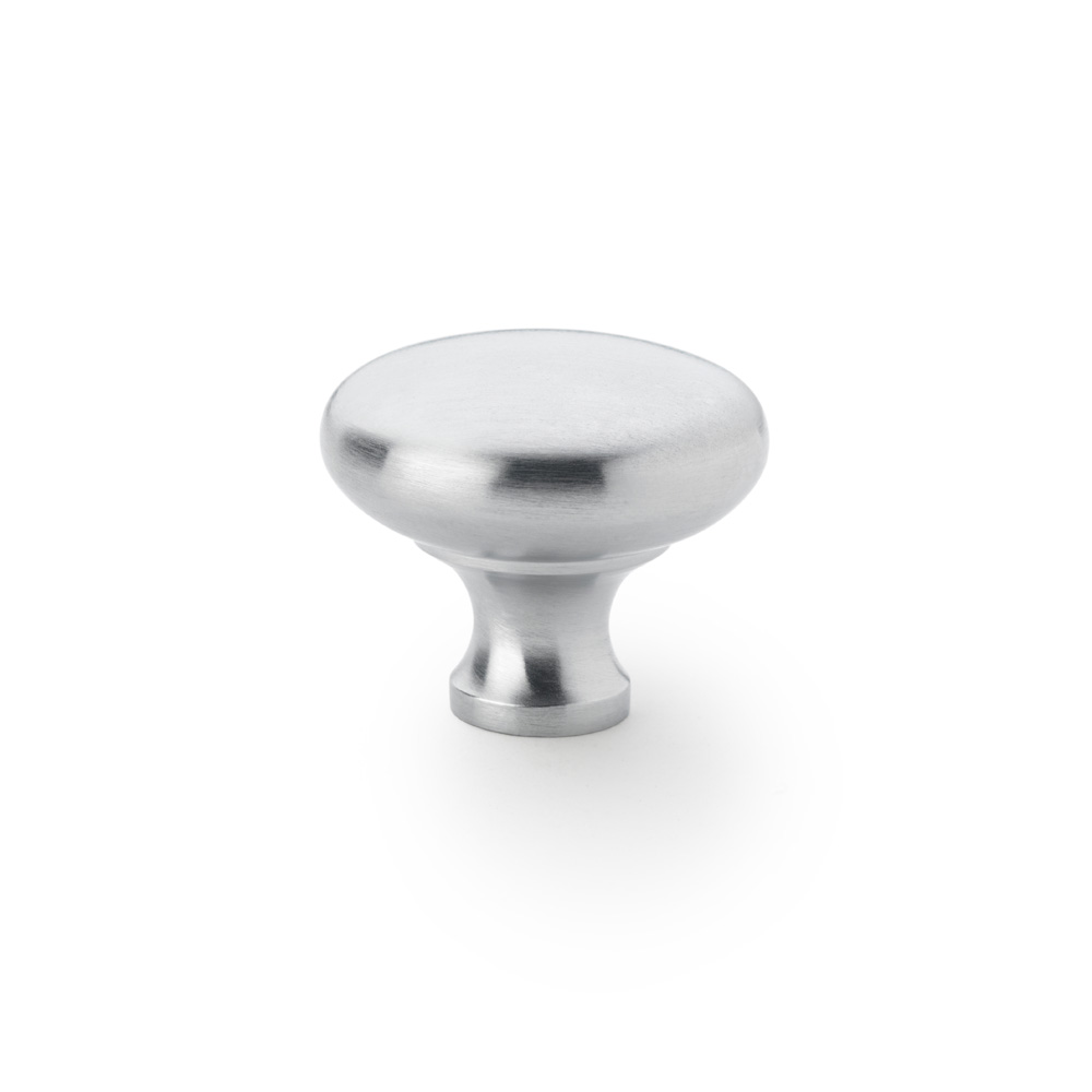 Alexander & Wilks Wade Round Cupboard Knob - Satin Chrome - 38mm (AW836-38-SC)