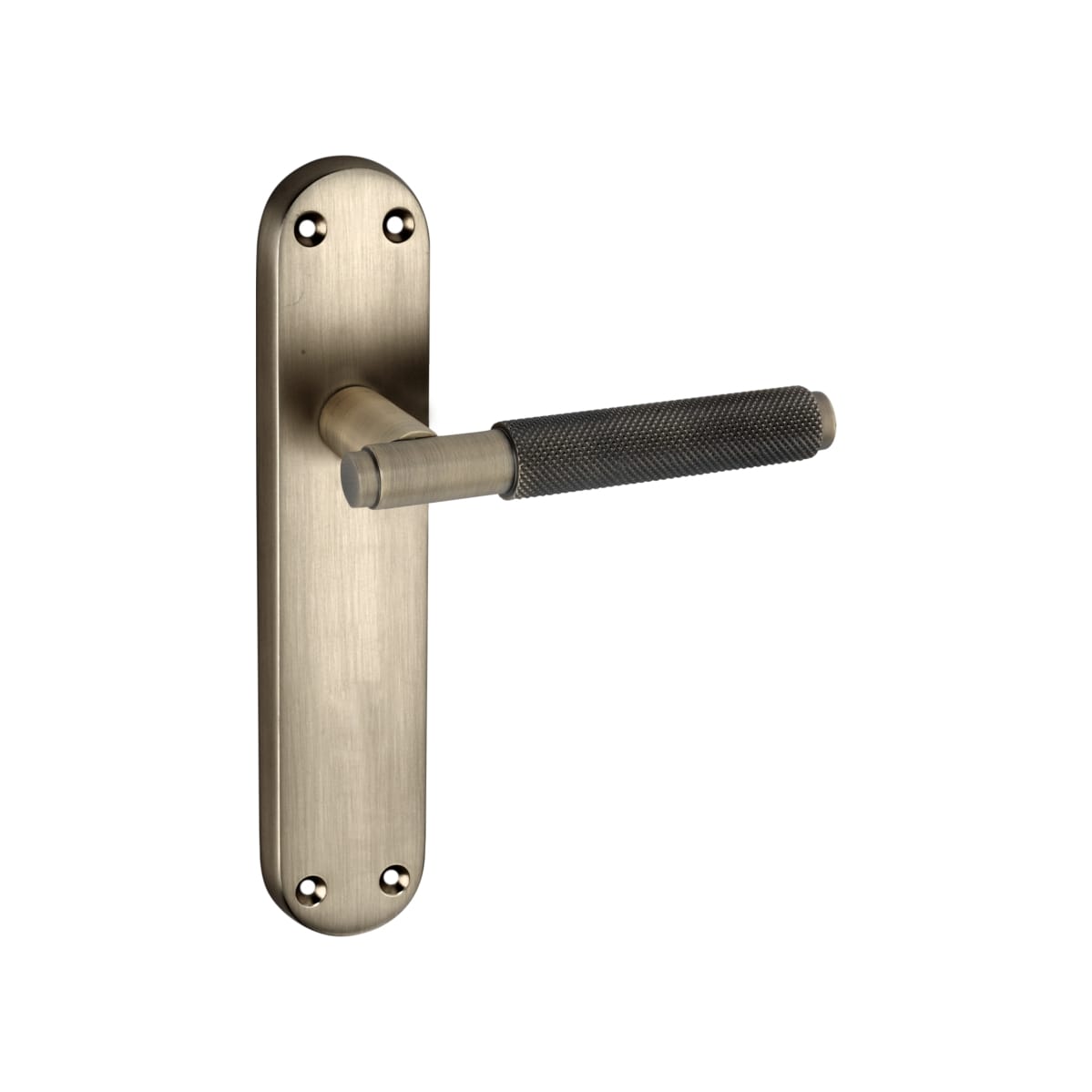 SB1404MANT Connaught Knurled Lever on Backplate Latch Matt Antique - M ...