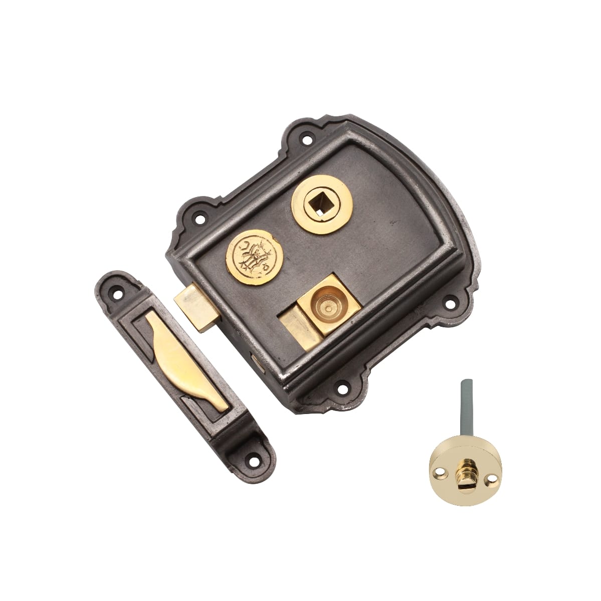 SB7104PEW Victorian Rim Latch Pewter - M Brock | Architectural ...